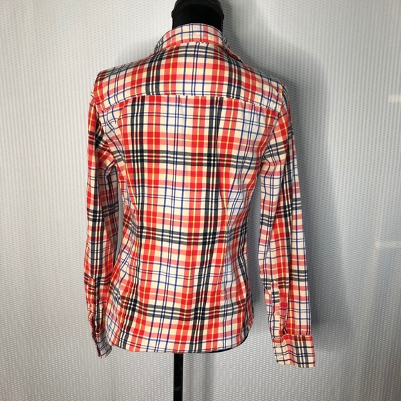 J. Crew Factory | Tops | Jcrew Faded Plaid Flannel | Poshmark